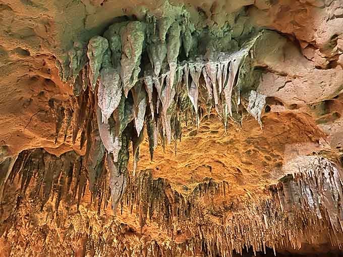 Stalactites hang like nature's icicles, except they won't melt and they're infinitely more impressive than anything in your freezer.