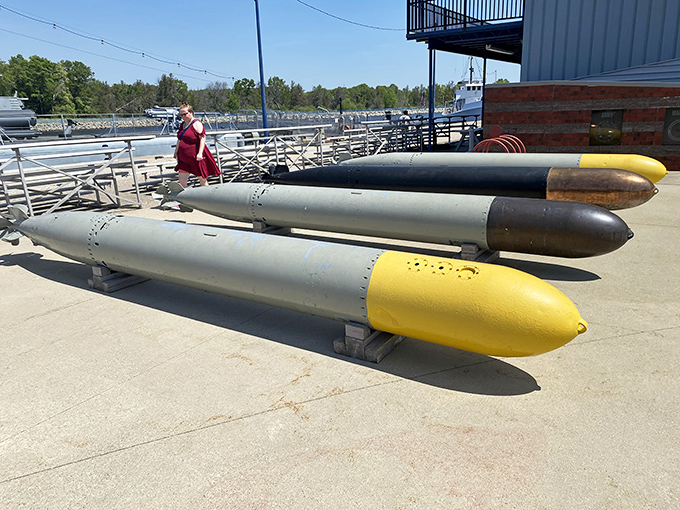 These sleek "fish" weren't for catching dinner &ndash; each torpedo represented the submarine's deadly purpose in the Pacific theater.