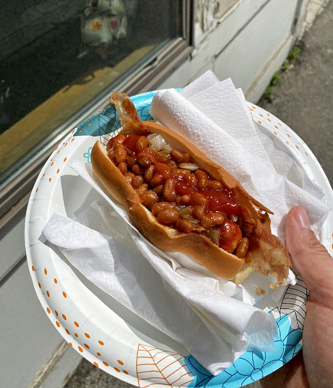 The classic bean-topped dog &ndash; a New England tradition that combines two regional favorites into one handheld masterpiece of flavor.