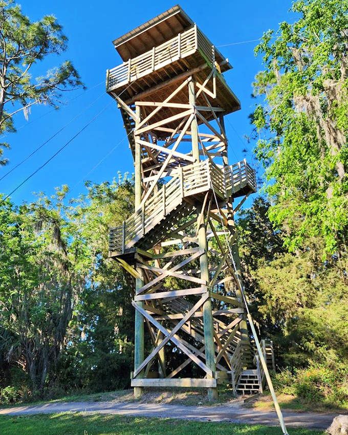 7. zipline launch tower
