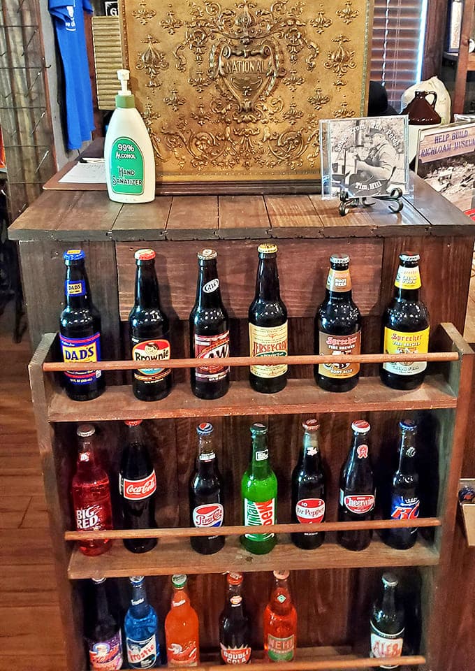 The drink selection goes beyond corporate cola wars &ndash; these bottles contain flavors that have disappeared from most modern refrigerator cases.