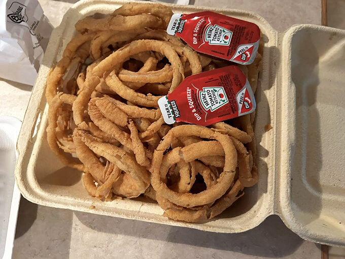 Crispy, golden halos of happiness that make the perfect sidekick to any seafood adventure.