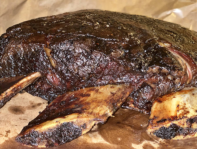 A bark so perfect it should be hanging in an art gallery &ndash; these ribs represent hours of loving attention to temperature and smoke.