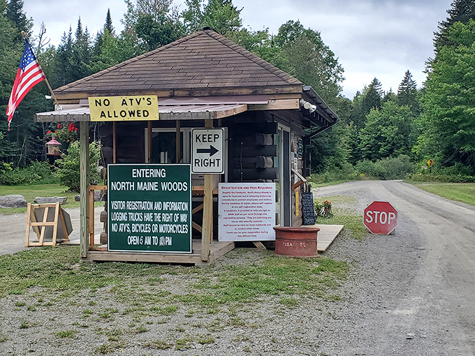 The gateway to adventure – this humble checkpoint reminds visitors they're leaving the ordinary world behind for something wilder and more wonderful.