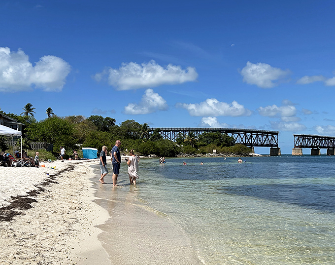 The old Overseas Highway bridge stands as a monument to human ambition and nature's enduring beauty.