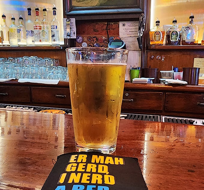 A cold one awaits its destiny &ndash; at Gopher Bar, beer isn't a craft statement, it's the perfect companion to honest food and good conversation.