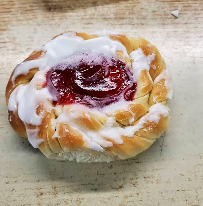 That cherry danish isn't playing around &ndash; with its spiral of buttery dough and ruby center, it's the jewelry box of the pastry world.