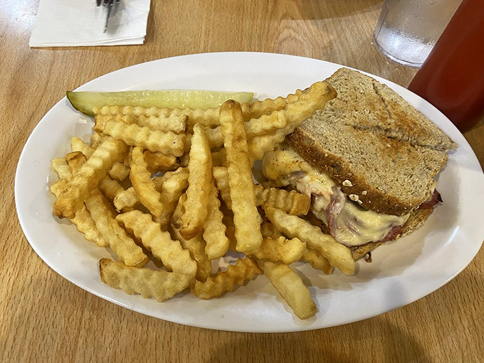 The Deli Boy sandwich &ndash; a towering achievement that makes you wonder if your mouth can actually open that wide. Spoiler: somehow, it can.