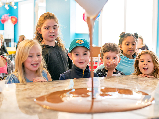 Future chocolatiers in training! Kids discover the magic behind the scenes while parents contemplate career changes.