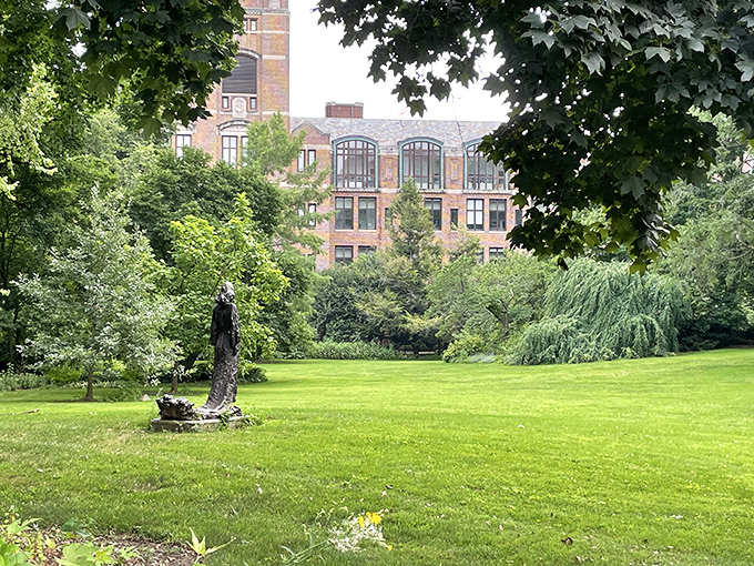 The lawn where stressed law students temporarily forget about crushing debt while pretending they're at a very exclusive country club.
