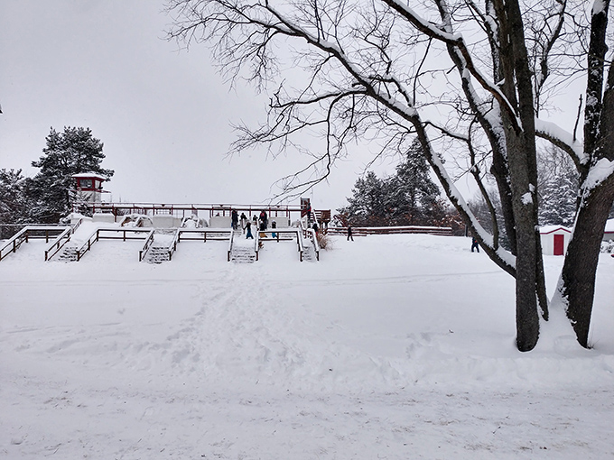 Fresh powder creates the perfect canvas for snow angels, impromptu snowball fights, and those quiet moments of winter appreciation between runs.
