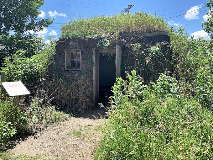The sod house demonstrates that "earth-friendly construction" isn't a new concept, just one that pioneers mastered out of necessity rather than trendiness.