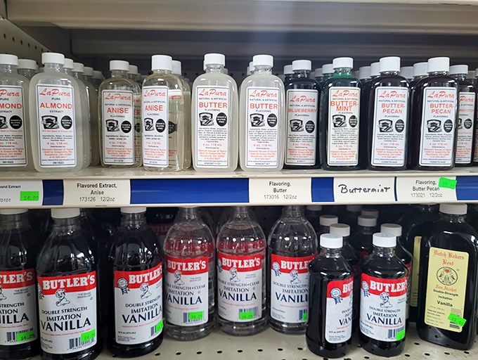 Baking extracts line the shelves like potions in an alchemist's workshop &ndash; transforming ordinary recipes into extraordinary memories with a few drops.