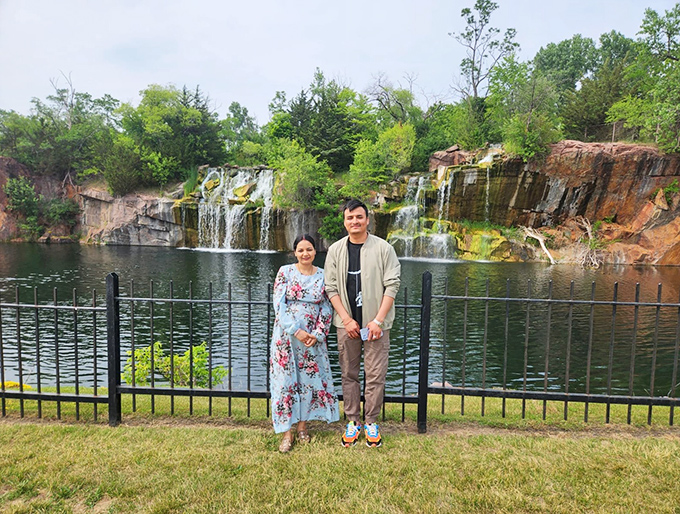 Visitors find the perfect backdrop for creating memories that will last longer than even the world's strongest granite.