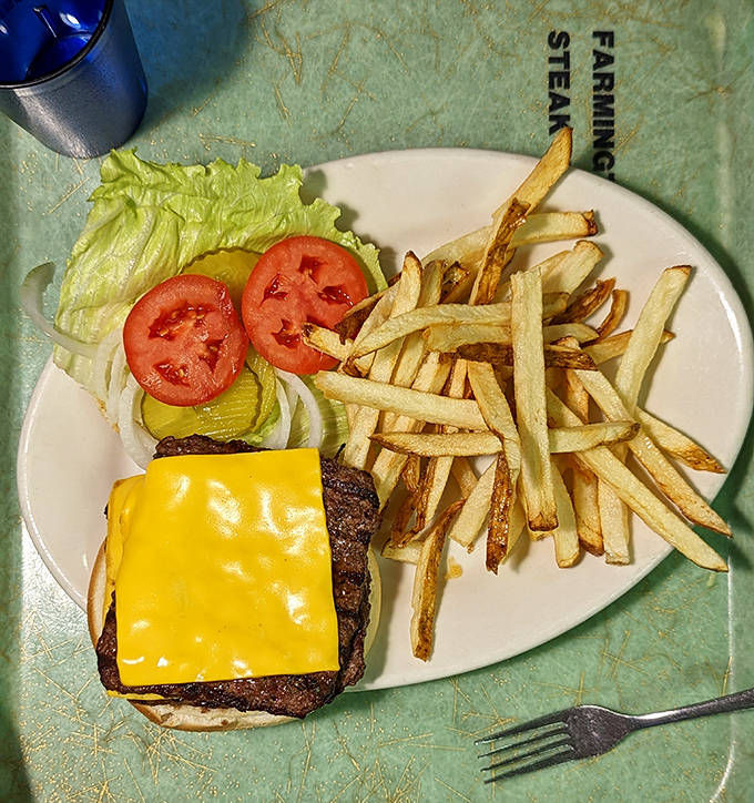 This isn't just any cheeseburger &ndash; it's beef elevated to art form, with hand-cut fries that put fast food to shame.