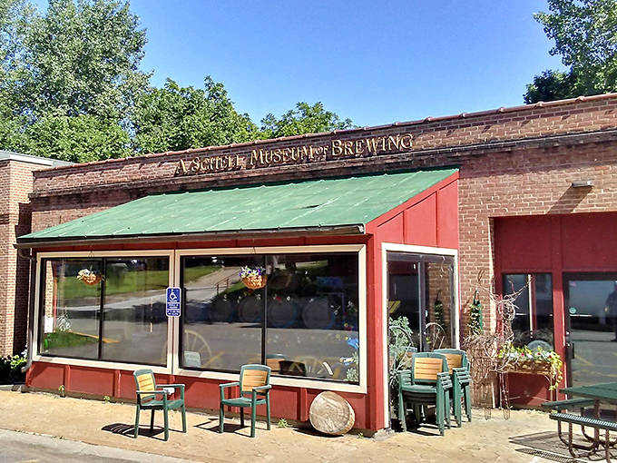 Schell's Brewery welcomes visitors with a cozy storefront where beer enthusiasts can sample liquid history in a glass.