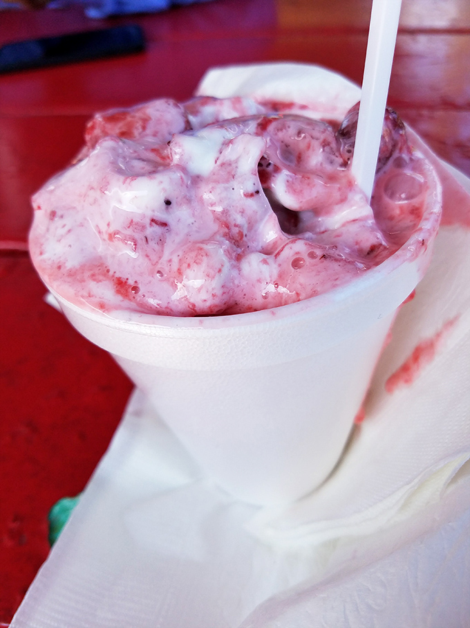 A strawberry shake so thick and authentic, your straw stands at attention while your taste buds do the happy dance.