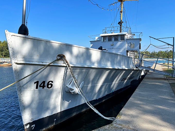 The Coast Guard Cutter McLane offers visitors a bonus maritime experience, showing how Prohibition-era "Rum Runners" were chased down.