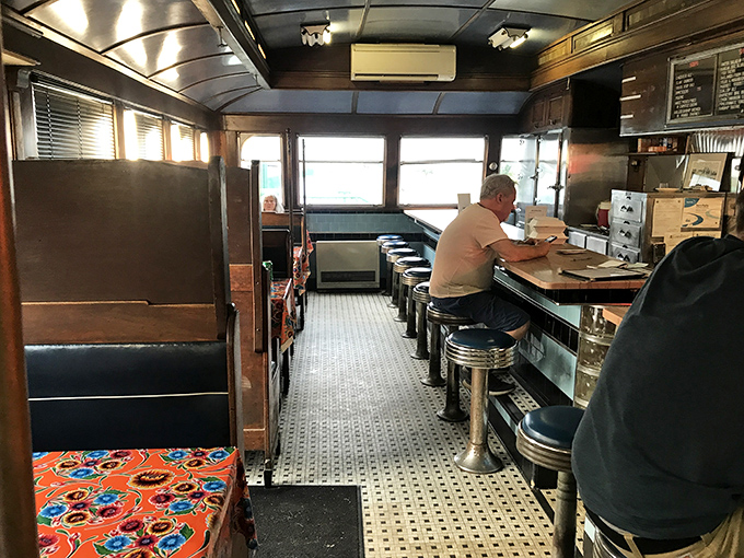 The counter view &ndash; where regulars claim their territory and newcomers discover the simple pleasure of diner hospitality.