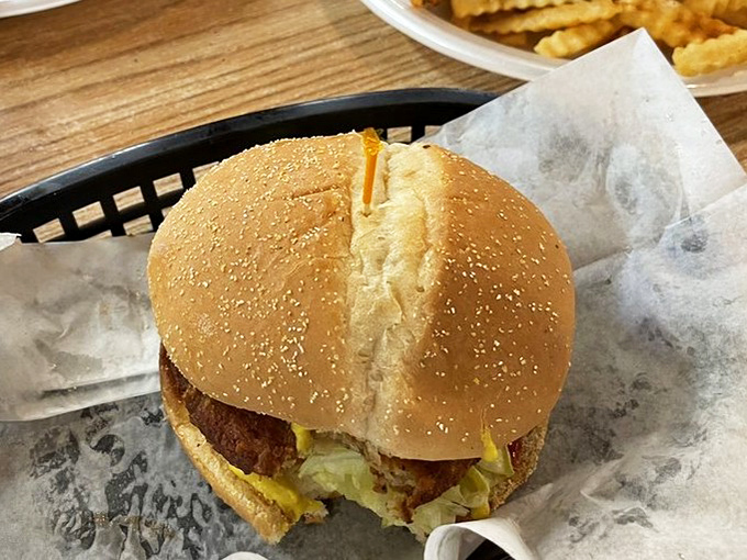 This isn't your average gas station burger &ndash; a simple sandwich elevated by quality ingredients and careful preparation.