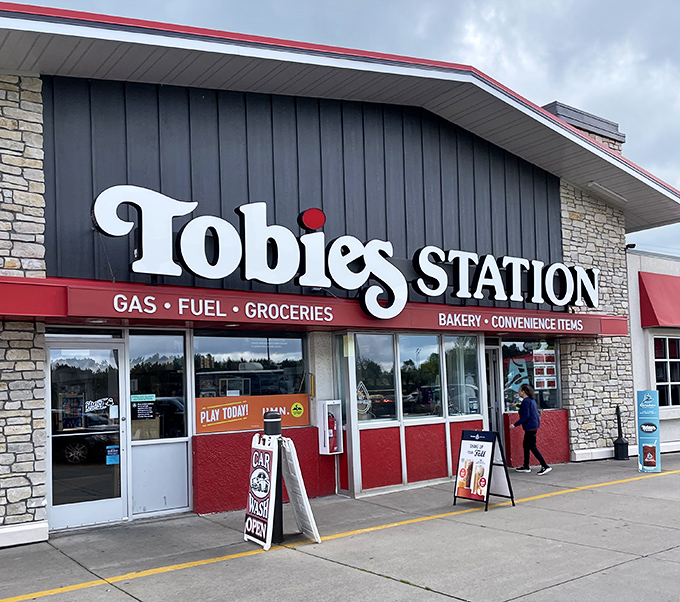 Fuel up with frosted perfection! Tobies' bakery case offers a rainbow of donut options that have made this Hinckley stop famous throughout the state.