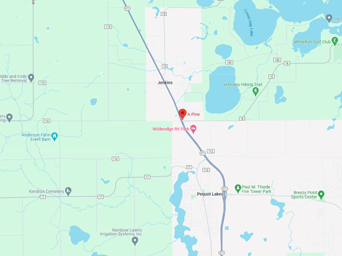 A-Pine Restaurant 10 Map