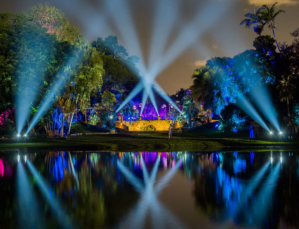 A beautiful sight of the garden during the yearly event