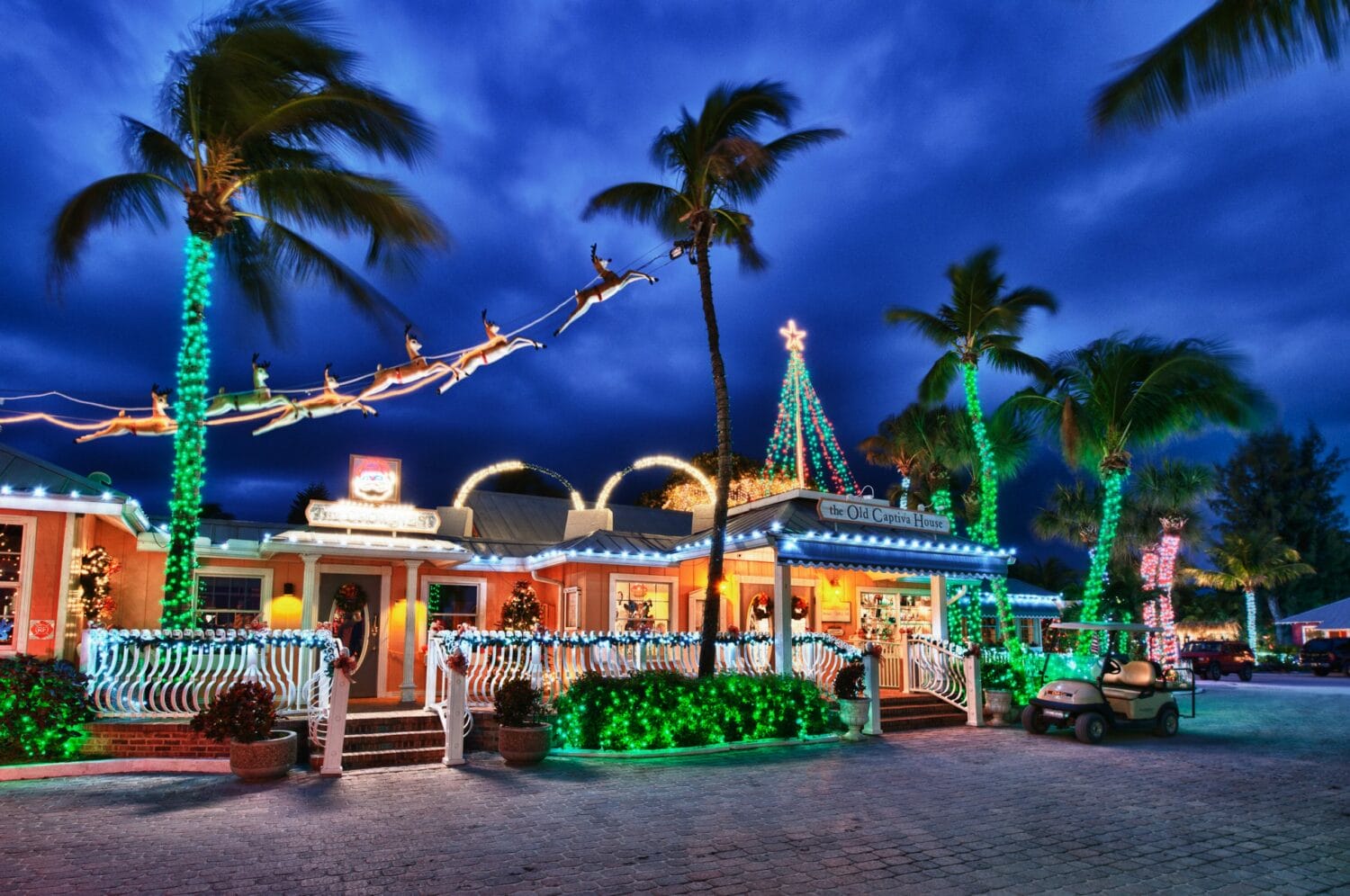A dazzling holiday night at Captiva Island.