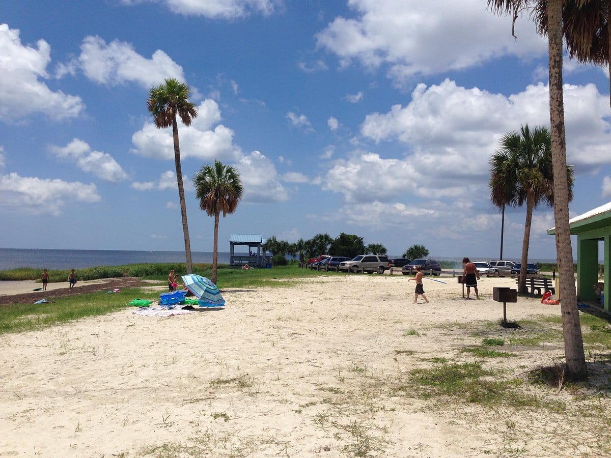 A family enjoying the beach.