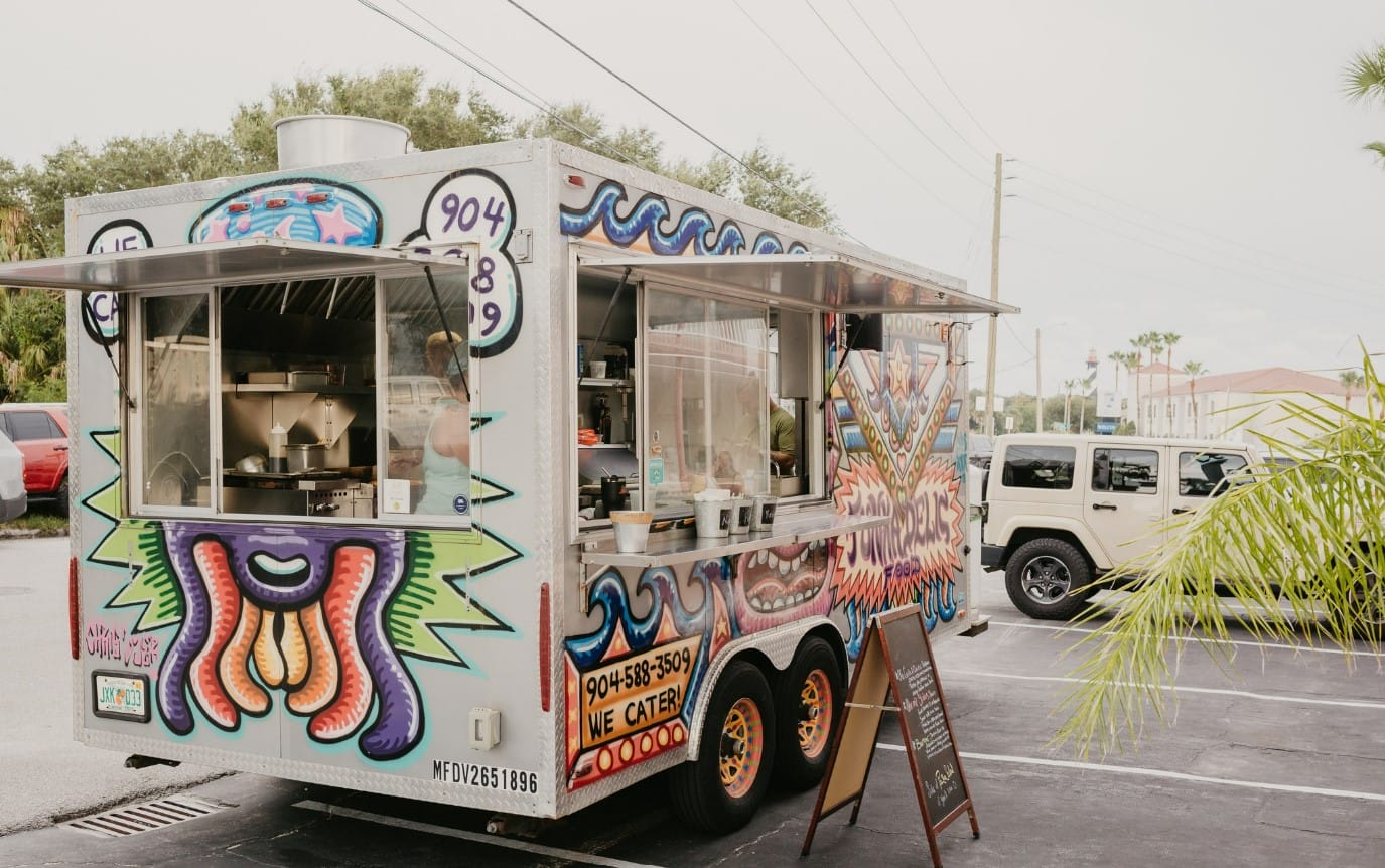 a food set near the hotel