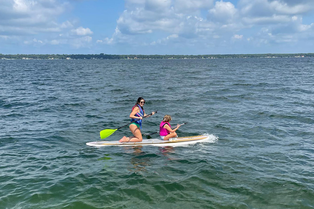 A fun day Paddle Boarding in the lake