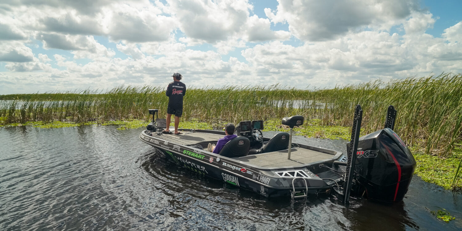a group pf individuals fishing at Lake Okeechobee