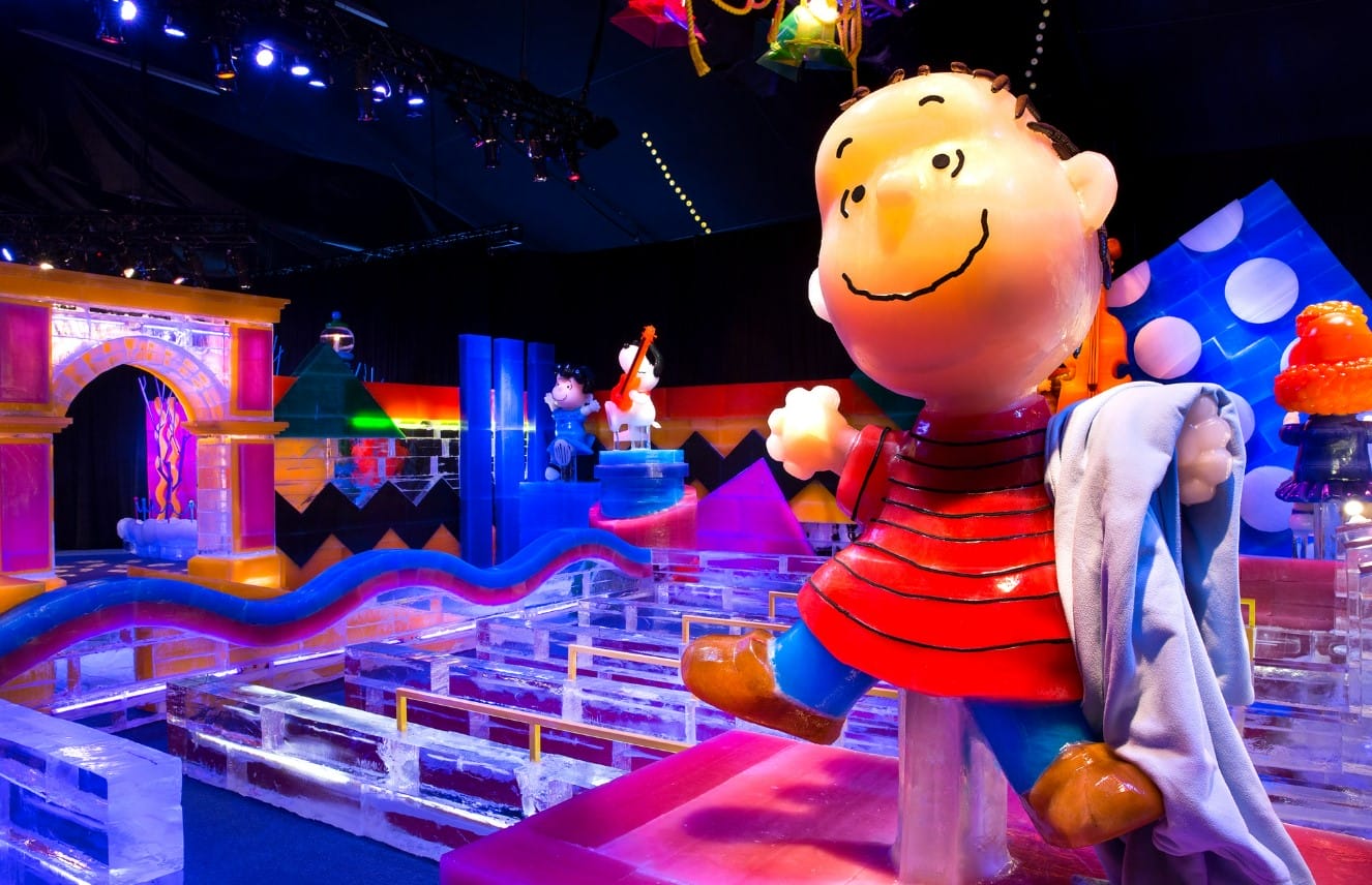 a picture of an ice maze at the festival