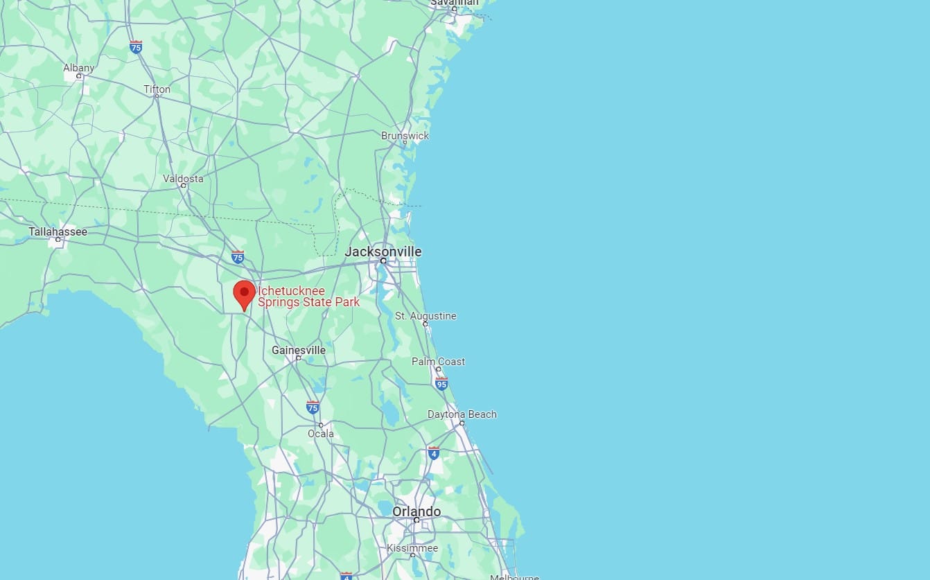 a screenshot of its google map location