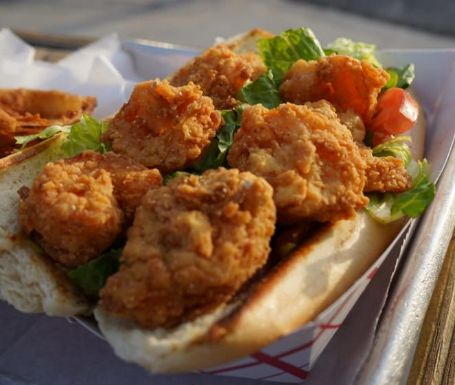 a serving of tasty seafood at this restaurant