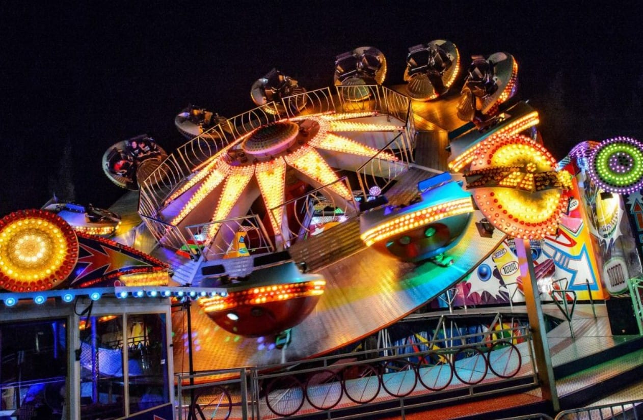 a thrilling ride at santas enchanted forest