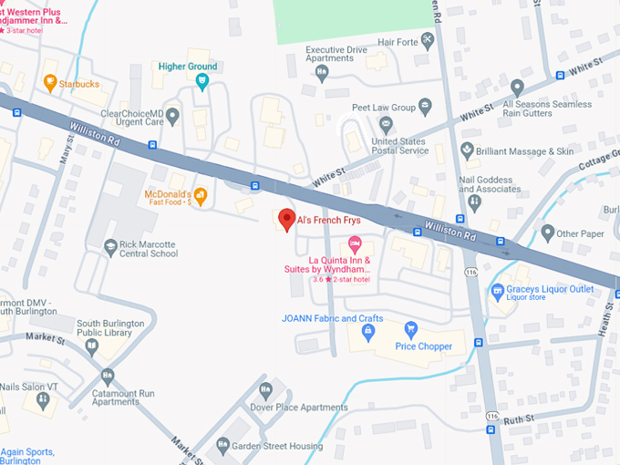 Al&rsquo;s French Frys 10 Map