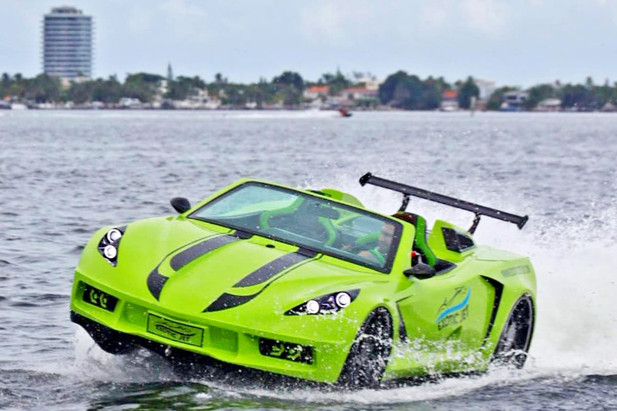 An exhilarating experience riding the jet car