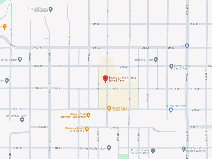 Baumgartner's Cheese Store & Tavern 10 Map