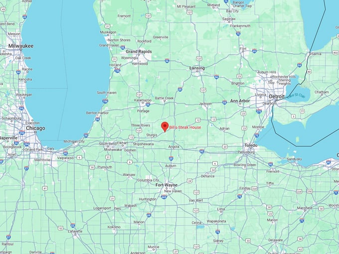 Bill's Steak House 10 Map