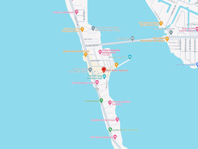 Blue Marlin Seafood Restaurant 10 Map