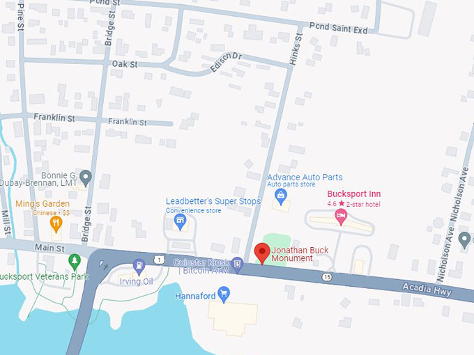 Bucksport Graveyard 10 map