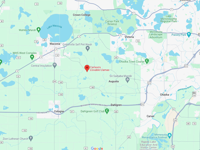 Carlson's Llovable Llamas 10 Map