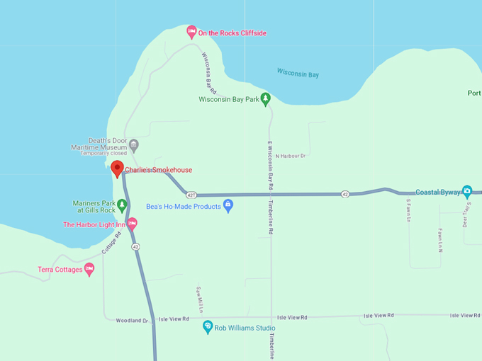 Charlie&rsquo;s Smokehouse 10 Map