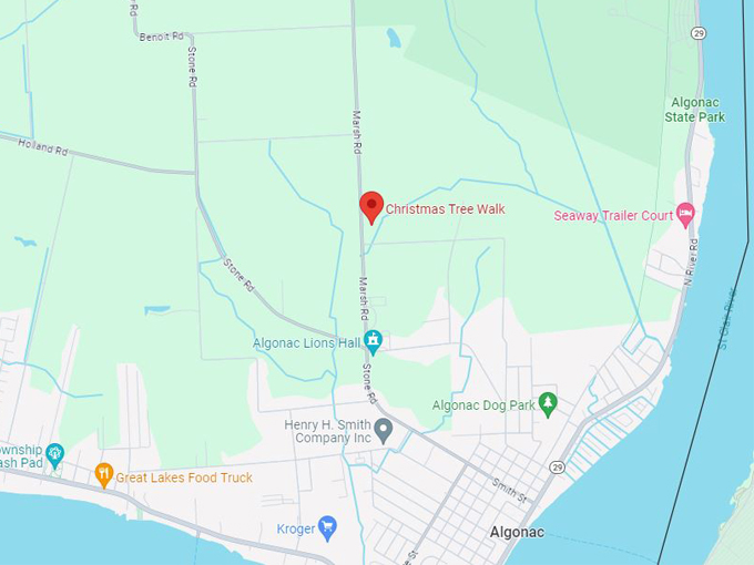 christmas tree walk 10 map