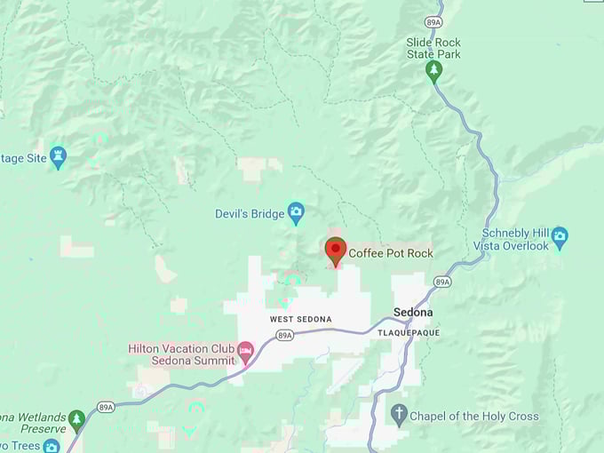 coffee pot rock 10 map