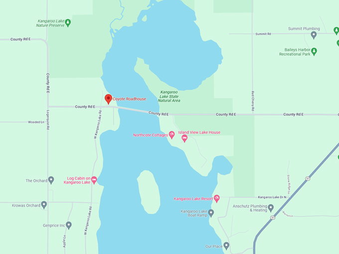 coyote roadhouse 10 map