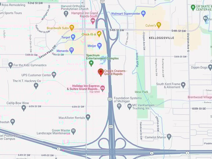 Craig&rsquo;s Cruisers 2 Map