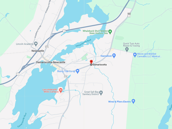 Damariscotta Map