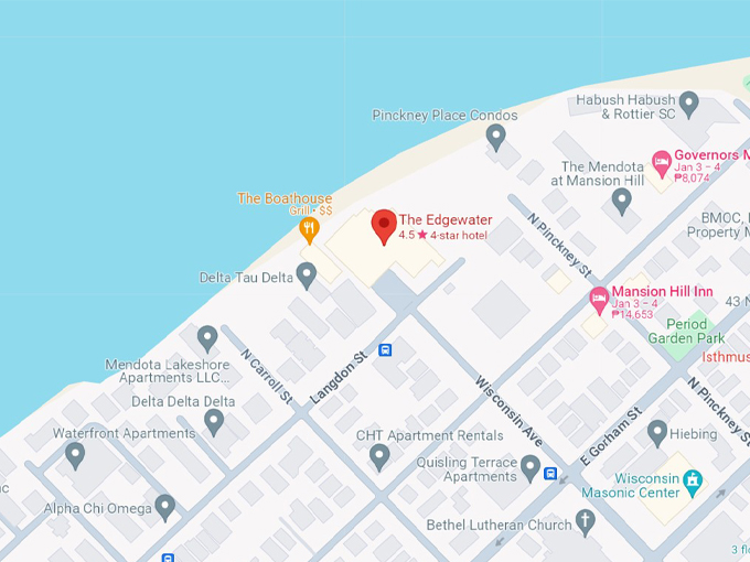 Edgewater Hotel 10 Map